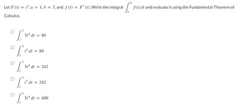 Solved Let F T T A B And F T F T Write The Chegg Com