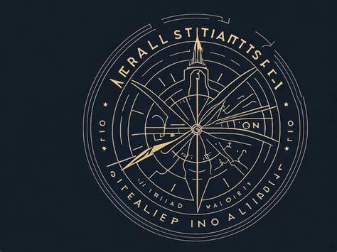 Premium Ai Image Compass Background