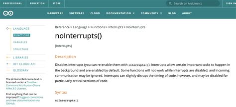 Setting Timer Interrupt Options Registers Arduino Dronebot