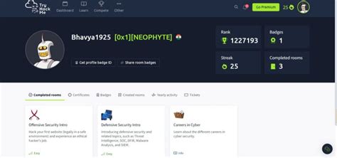 Cybersecurity Learningjourney Tryhackme Skilldevelopment
