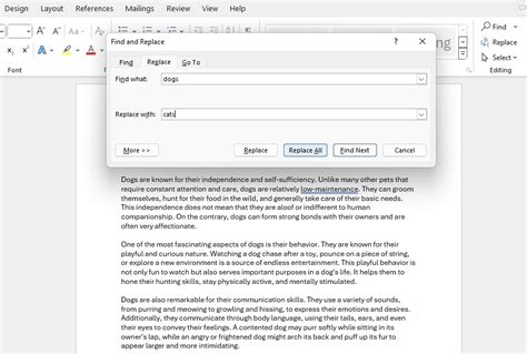 How To Use Find And Replace In Microsoft Word Myexcelonline