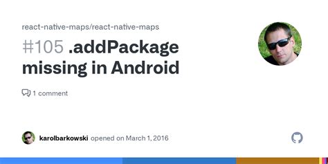 Addpackage Missing In Android Issue React Native Maps React Native Maps Github