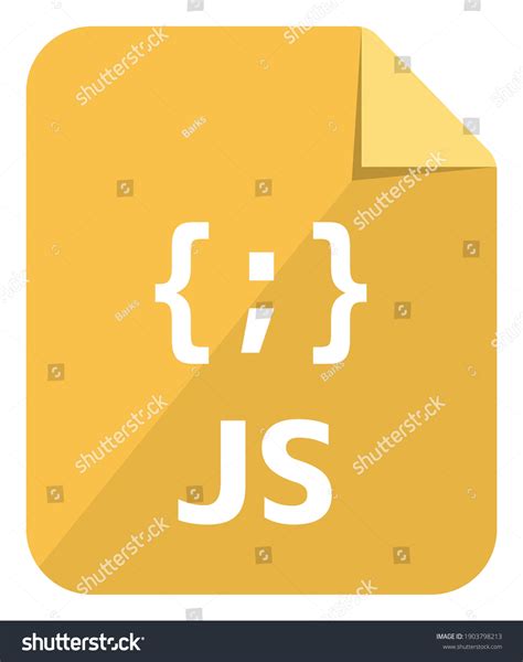 Javascript Icon Major Programming Language Vector Stock Vector Royalty