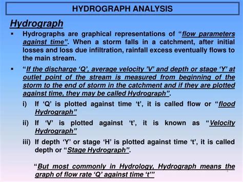 PPT Hydrograph PowerPoint Presentation Free Download ID 4505795