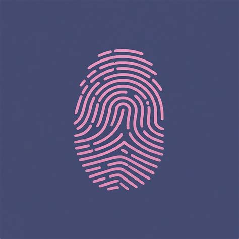 Premium Vector Fingerprint On The Blue Backgroundfingerprint On The Blue Background