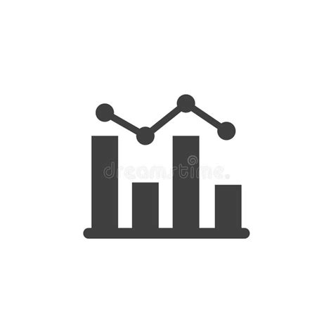 database server bar chart vector icon element of data for mobile