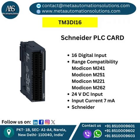 Schneider Tm3di16 16 Digital Input Module At ₹ 8825piece North Delhi