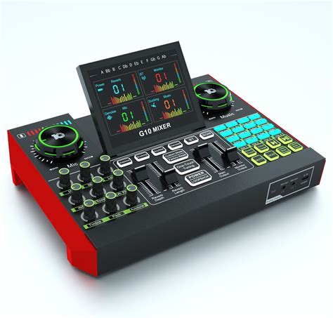 Tenlamp G10 Audio Interface Podcast Equipment Live Sound Card For