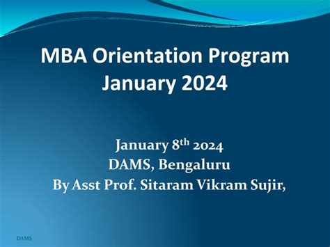 mba new batch orientation program pptx