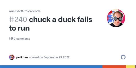 Chuck A Duck Fails To Run · Issue 240 · Microsoftmicrocode · Github
