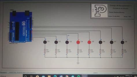 Simulación Secuencia De Leds De Arduino En Proteus Youtube