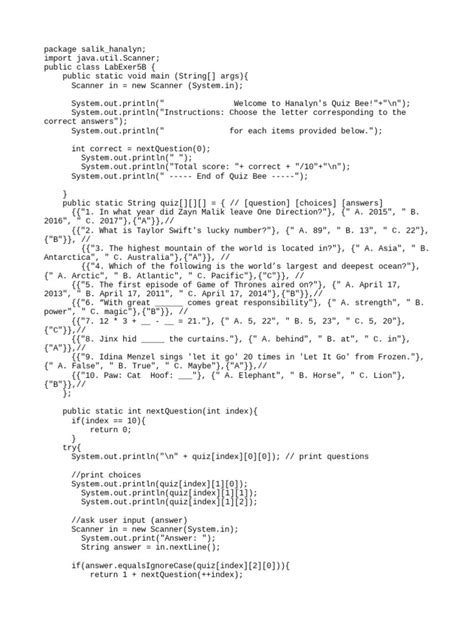 Lab Exer 5 B Pdf Computer Programming