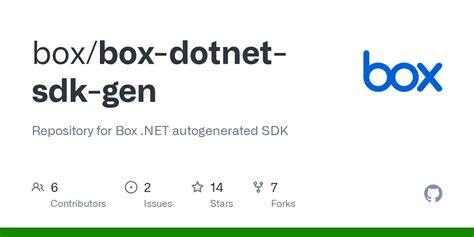 Github Boxbox Dotnet Sdk Gen Repository For Box Net Autogenerated Sdk