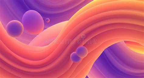 Undulating Abstract Shapes Blend Seamlessly With Spherical Elements