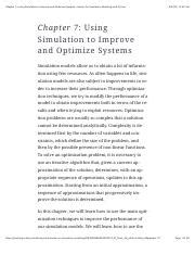 Chapter Using Simulation To Improve And Optimize Systems Hands On Simulation Modeling With