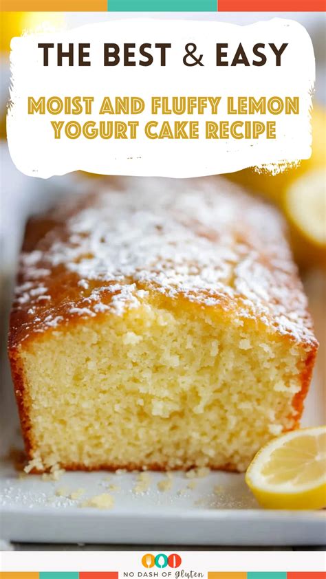 Moist And Fluffy Lemon Yogurt Cake Recipe