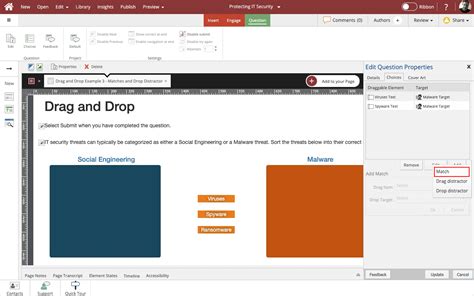 Custom Drag And Drop Example 3 Setting Up Matches And Drop Distractor
