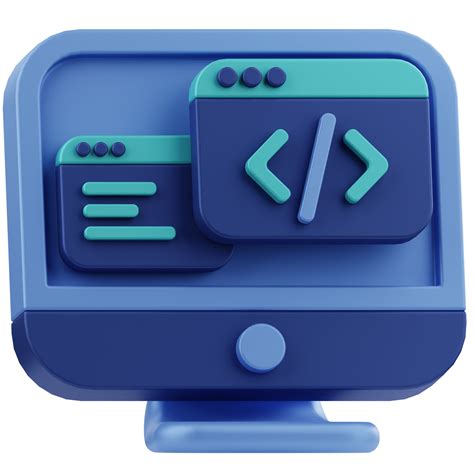 Code Editor Programing Language 3d Illustration 39145641 Png
