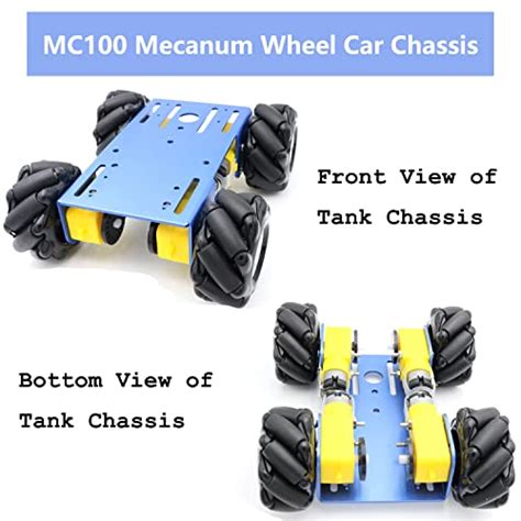 Professional 60mm Mecanum Wheel Car Chassis Mc100 For Arduino Raspberry Pi