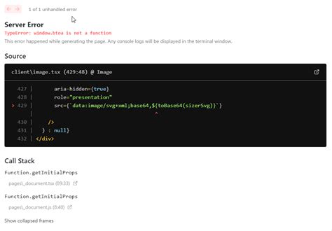Windowbtoa Is Not A Function · Issue 22711 · Vercelnextjs · Github