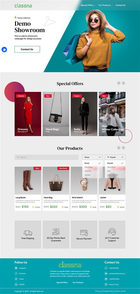 Ecommerce Website Ui Design Behance