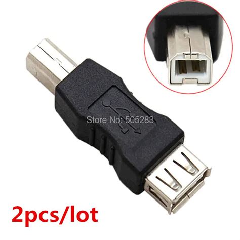 Pcs USB To USB B Male Connector Cable Adapter Computer Printer Scanner USB B Adapter Converter