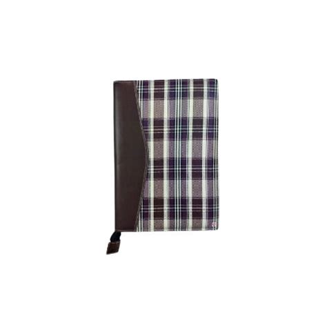 Rectangular Multicolor Check Printed Executive Conference Folder At