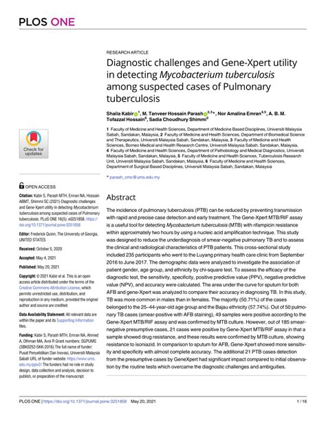 Pdf Diagnostic Challenges And Gene Xpert Utility In Detecting