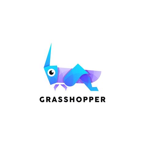 Grasshopper Colorful Logo Design 5870314 Vector Art At Vecteezy