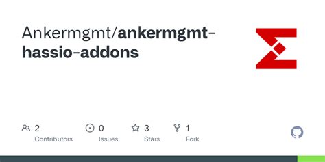 Github Ankermgmtankermgmt Hassio Addons