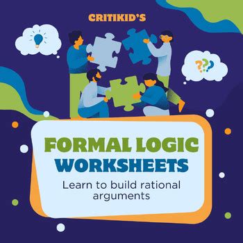 Formal Logic Worksheets By Critikid TPT