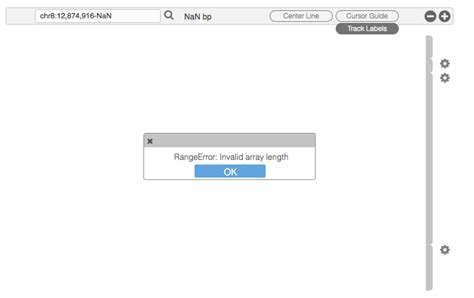 Browser Gives Rangeerror When Rendering Inside A Div With Style Display