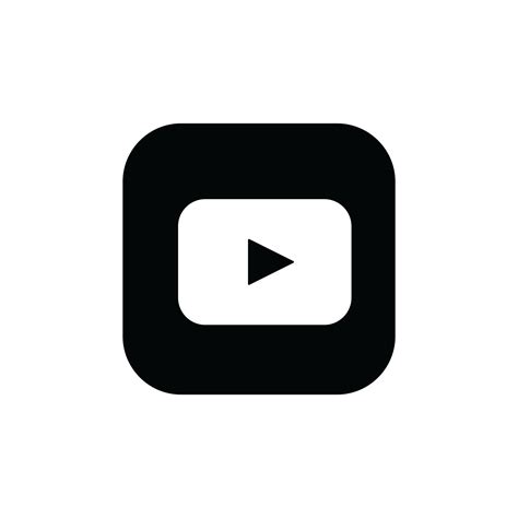 Youtube Logo In Black And White Timeless Design And Brand Impact