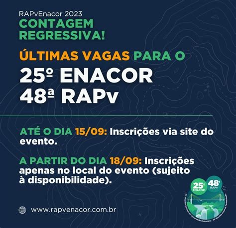 Contagem Regressiva Para A Rapv Enacor Abpv Associação Brasileira De Pavimentação
