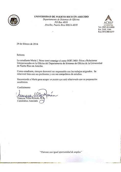 Pdf Carta De Recomendaci N Prof Vanessa V Lez Dokumen Tips