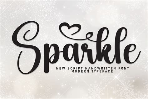 Sparkle Font By William Jhordy Creative Fabrica