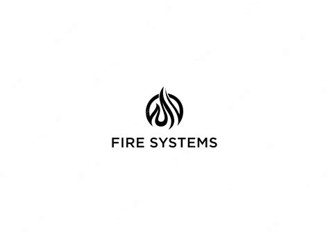 Premium Vector Fire Systems Logo Design Vector Illustration