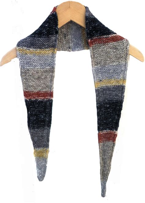Hand Knitted Sophie Scarf From Mixed Yarn Cotton And Acrylic Knitted