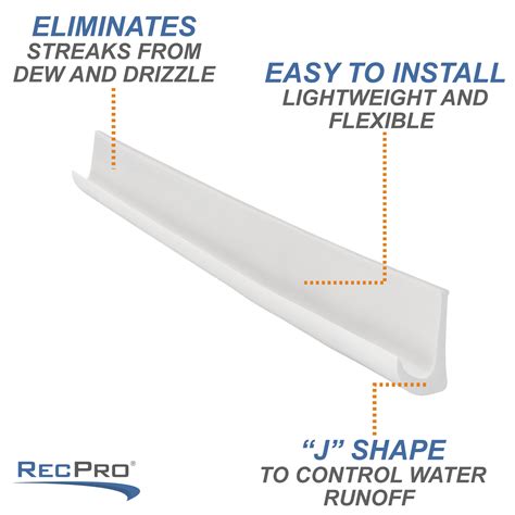 RV Rain Gutter Trim With Adhesive Backing RecPro