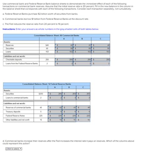 Solved D Commercial Banks Increase Their Reserves After The