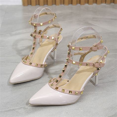 Badu Bg Дамски обувки 2022 Летни дамски обувки с високи токчета Свети Валентин Дамски помпи с