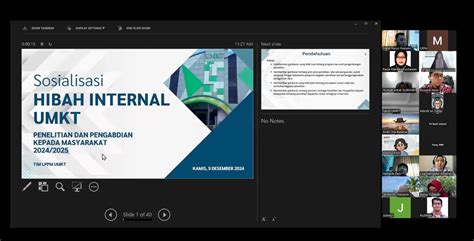 Lppm Umkt Gelar Sosialisasi Pembukaan Hibah Internal Tahun Anggaran