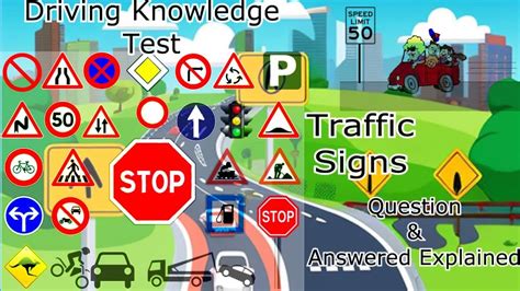 Driving Knowledge Test Important Signals And Road Signs Part 2