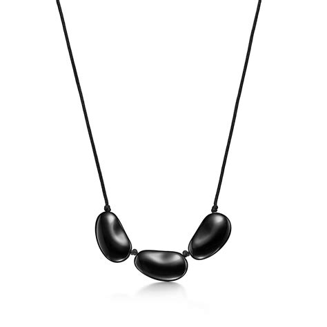 Elsa Peretti® Bean Design Necklace In Black Lacquer Over Japanese