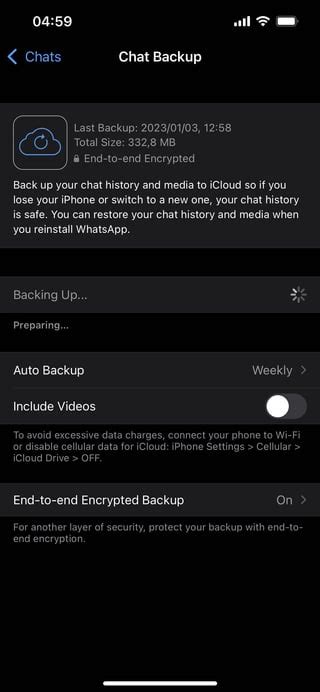 Cannot Backup Whatsapp To Icloud Only Recently Noticed That It Hasnt