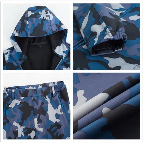 Зимняя женская Флисовая теплая камуфляжная флисовая куртка куртка брюки костюм