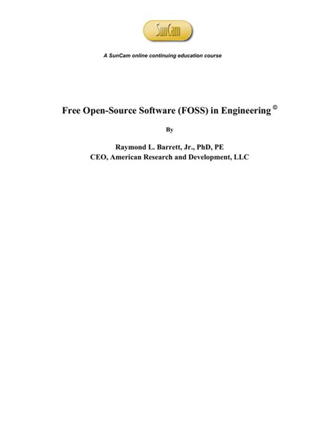 Free Open Source Software Foss In
