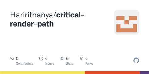 github haririthanya critical render path