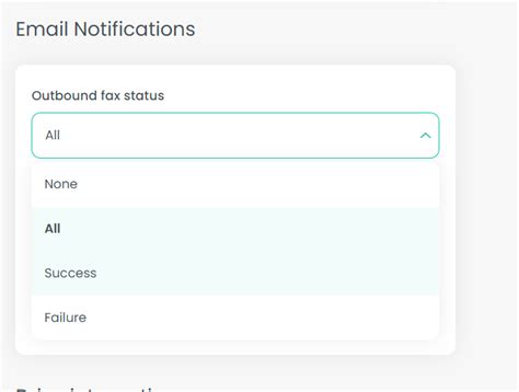 Email Notification Settings Documo