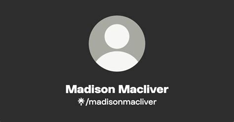Madison Macliver Instagram Tiktok Linktree